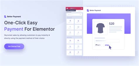 better payment 1 click payment solution for elementor
