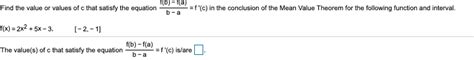 solved f b f a find the value or values of that satisfy