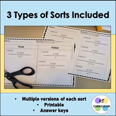 Rounding Decimals Cut And Paste Multi Sorting Activity TPT