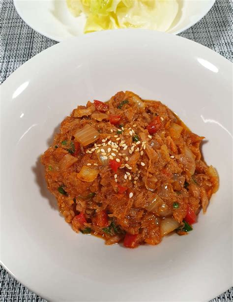 캔참치요리 참치쌈장 만들기 고추참치 레시피