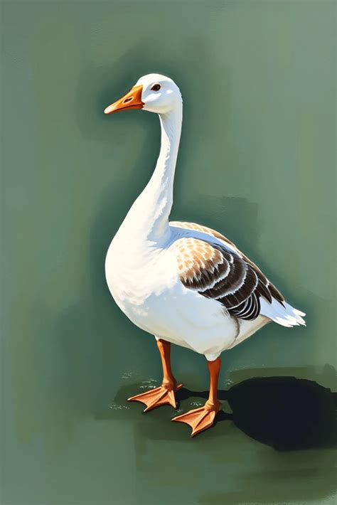Realistic Illustration Of A Goose Free Download Ai Scribbles