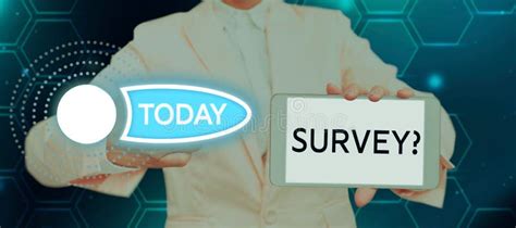 Conceptual Display Survey Word For Research Method Used For Collecting Data From A Predefined