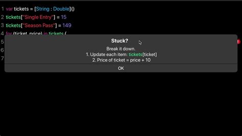 Learn Swift Iterate Over Dictionary Using Key Value Pair Chapter 8