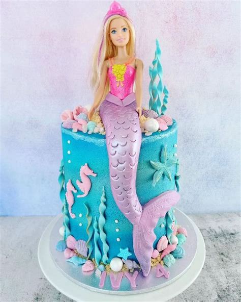Magical Mermaid Barbie Cake