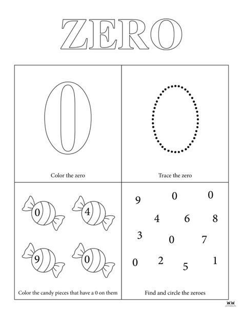 Number 0 Tracing Worksheets 15 Free Pages Printabulk