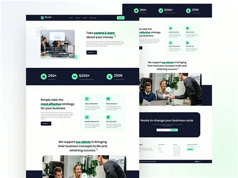 Business Consulting Landing Page Ui Design I Website Behance