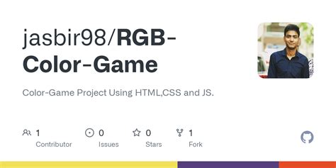 GitHub Jasbir RGB Color Game Color Game Project Using HTML CSS And JS