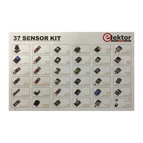 Kit De Capteurs 37 En 1 D‘elektor