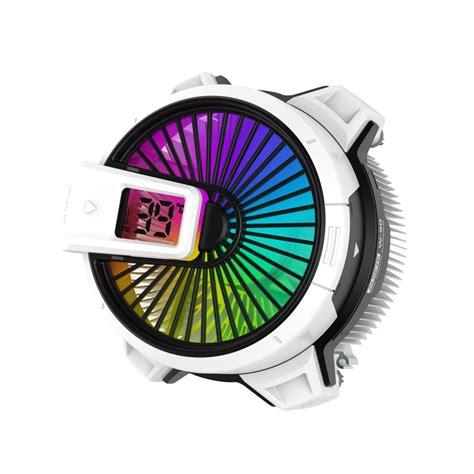 Alseye W90 Cpu Cooler Small Size Pc With Temperature Display Powerful 90mm Argb Fan And High