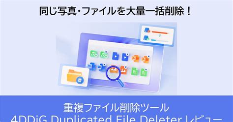 Windows11で重複ファイルを検索して削除できる！4ddig Duplicate File Deleter レビュー ばやしブログ