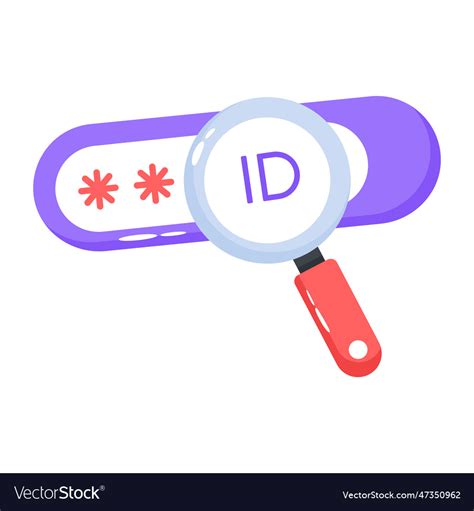 Search Password Royalty Free Vector Image Vectorstock
