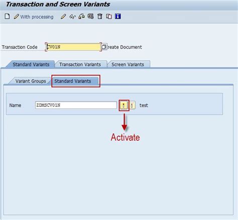 Transaction And Screen Variants For Specific User Sap Community