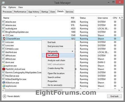 processor affinity set for applications in windows 8 windows 8 help