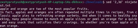 sed command in unix naukri code 360