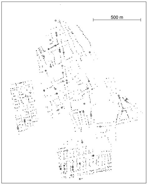 Spatial Distribution Of The Observed Cases Of Dengue Fever Circles