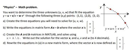 Solved Physics Math problem У You want to determine the Chegg com