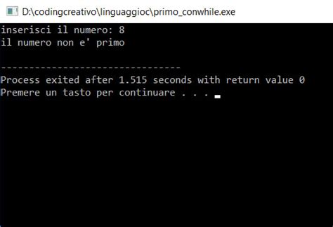 numero primo in c algoritmo sui numeri primi in c