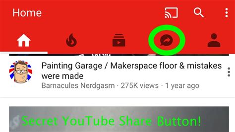New Secret YouTube Share Button YouTube