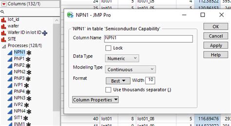 Solved Jmp16 Column Properties Spec Limits Jmp User Community