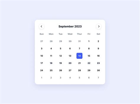 calendar ui designs themes templates and downloadable graphic