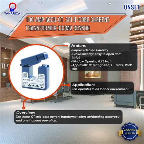 100 Accu CT Split Core Current Transformer 333mV Sensor T ACT 0750 100 Alat Uji
