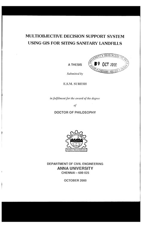 Pdf Multi Objective Decision Support System Using Gis For Siting Sanitary Landfills