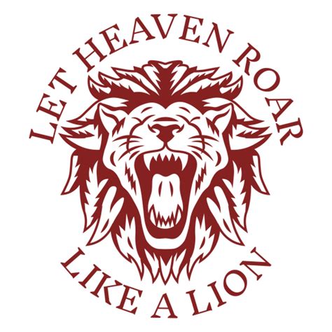 Let Heaven Roar Like A Lion Png And Svg Design For T Shirts