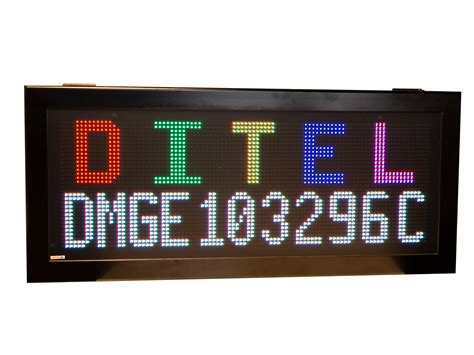 Dot Matrix Display RGB X Pixels DMGE C DITELTEC COM