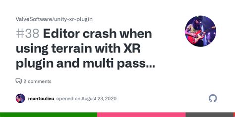 Editor Crash When Using Terrain With XR Plugin And Multi Pass Rendering Issue