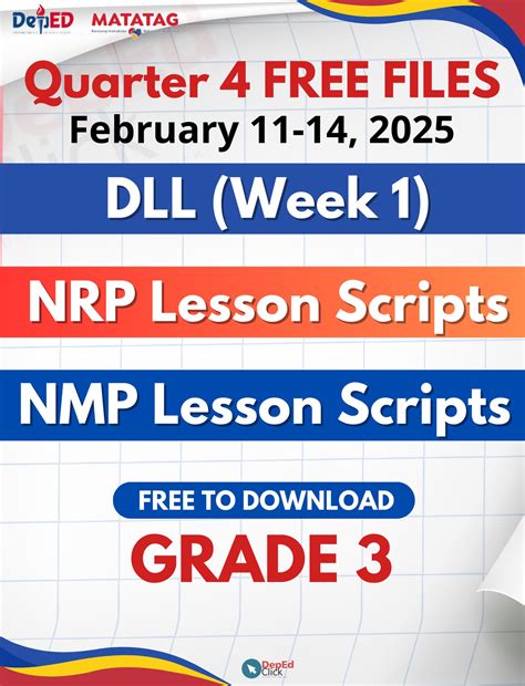 Deped Click 𝐆𝐑𝐀𝐃𝐄 𝟑 𝐐𝐔𝐀𝐑𝐓𝐄𝐑 𝟒 𝐅𝐑𝐄𝐄 𝐅𝐈𝐋𝐄𝐒 Week 1