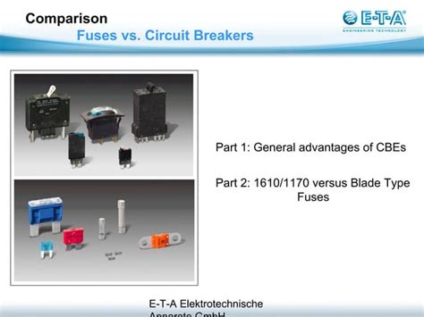 Fuses Vs Circuit Breakers PPT