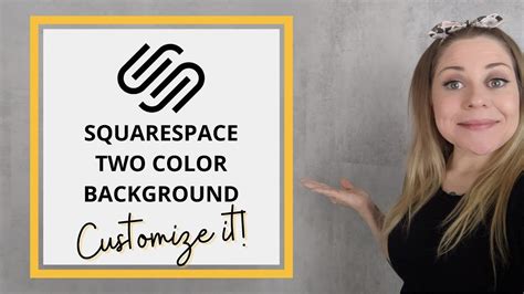 How To Create A Split Color Background Using Css Squarespace Css Tutorial Youtube