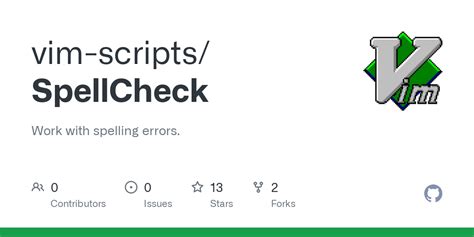 Github Vim Scriptsspellcheck Work With Spelling Errors