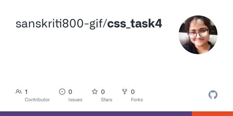 GitHub Sanskriti Css Task