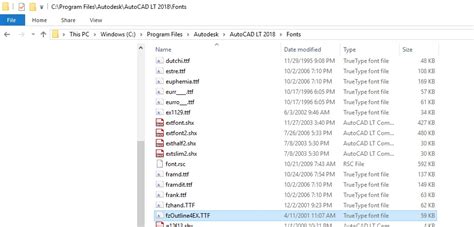 solved unable to find fonts through the text styles dialogue box