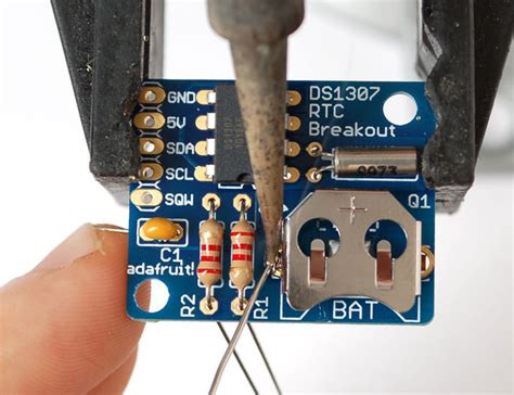 Assembly Ds1307 Real Time Clock Breakout Board Kit Adafruit Learning System