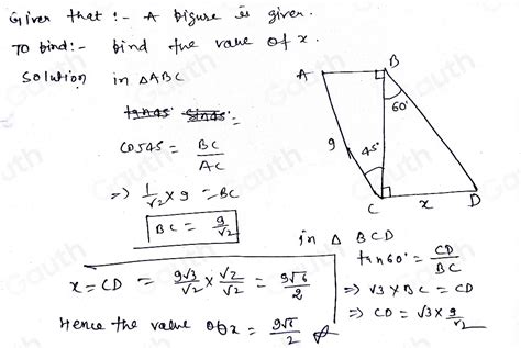 Solved Find The Missing Side Lengths Leave Your Answers As Radicals In Simplest Form A