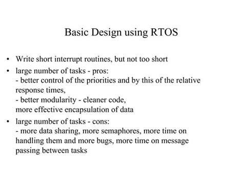 Ppt Basic Design Using Rtos Powerpoint Presentation Free Download Id 750407