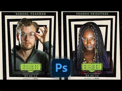 Free Video Smart Object Masking Creating A Beetlejuice Poster In