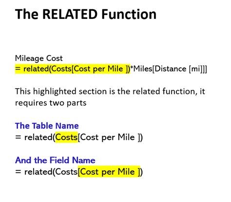 Power BI RELATED Function Select Distinct Limited