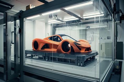 Premium Photo Making An Automobile With A Big Industrial 3d Printer
