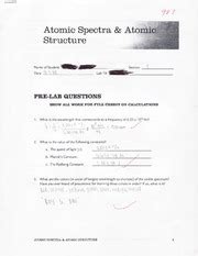 Atomic Spectra And Atomic Structure Atomic Spectra A Structure Nameofbabe Secrion
