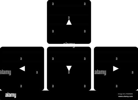 Keyboards Arrow Buttons Icon Set Stock Vector Image And Art Alamy