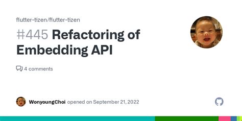 Refactoring Of Embedding API Issue Flutter Tizen Flutter Tizen GitHub