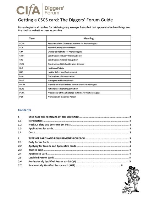 Cscs Card Application Guide V3 With Examples Pdf