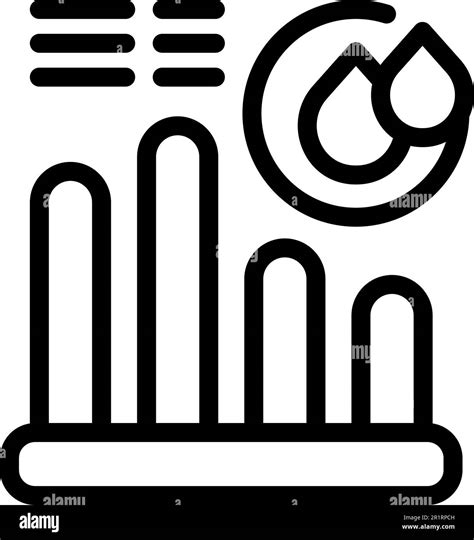 Oil Sales Graph Icon Outline Vector Fuel Tanker Petrol Energy Stock