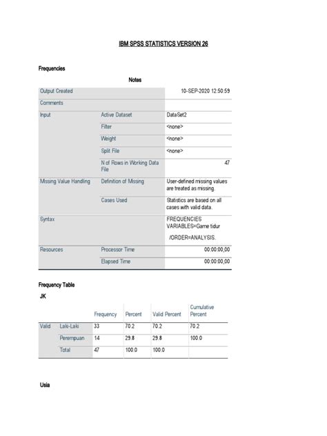 Ibm Spss Statistics Version 26 Pdf Skewness Normal Distribution