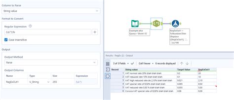 Solved Extract Vat Rate From A String With Regex Alteryx Community