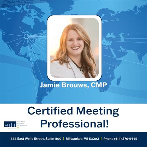 Congratulations To Jamie Brouws On Achieving Her Cmp The Cmp