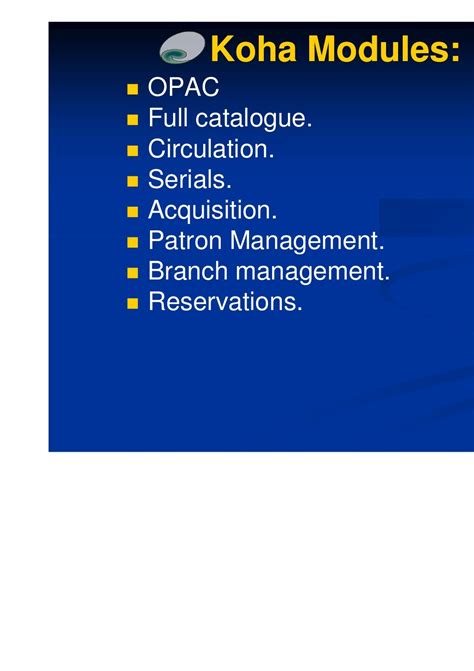Koha Open Source Library Management Software